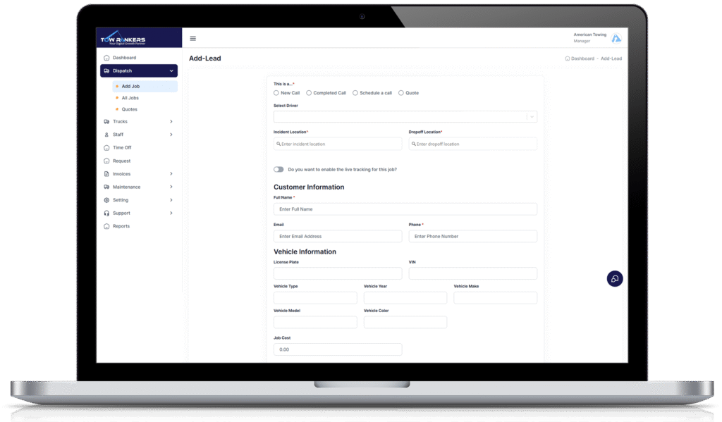 Best Software for towing company in Chicago USA - Tow Rankers